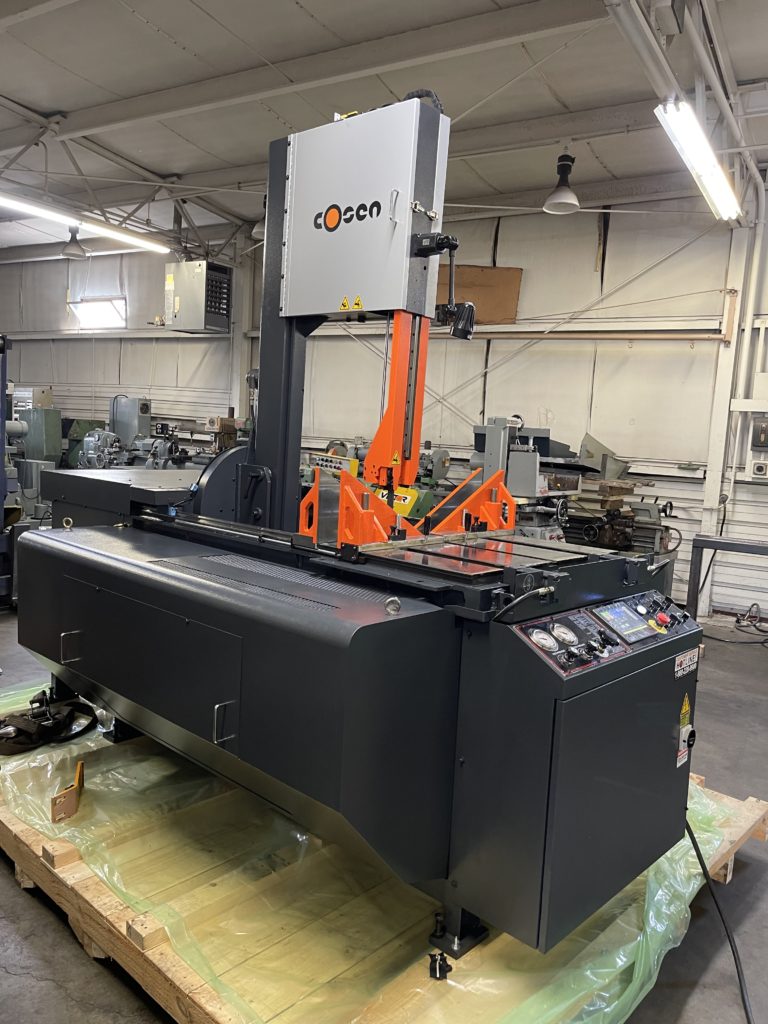 COSEN V-2026NC Tilting Head Semi-automatic Vertical Band Saw - Anderson ...