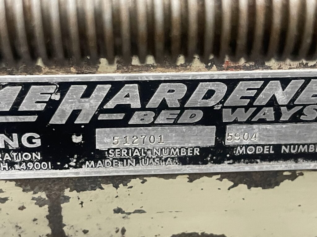 CLAUSING MODEL 5914 VARIABLE SPEED LATHE "Model 5904 12" x 24 ...